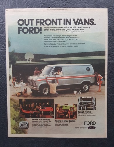 Ford Conversion Vans Promo Print Advertisement Vintage 1979 | eBay
