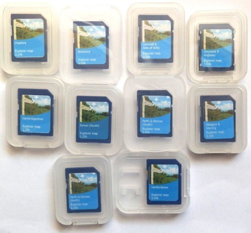 Satmap Map Cards "Various" 1:25k Explorer Map (Check the List for ...
