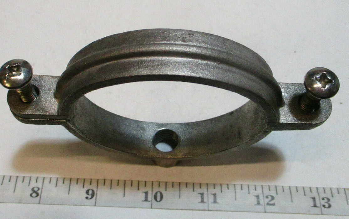 Stainless Steel 2-1/2" Pipe Snug-Hold Threaded-Rod-Mount Clamping ...