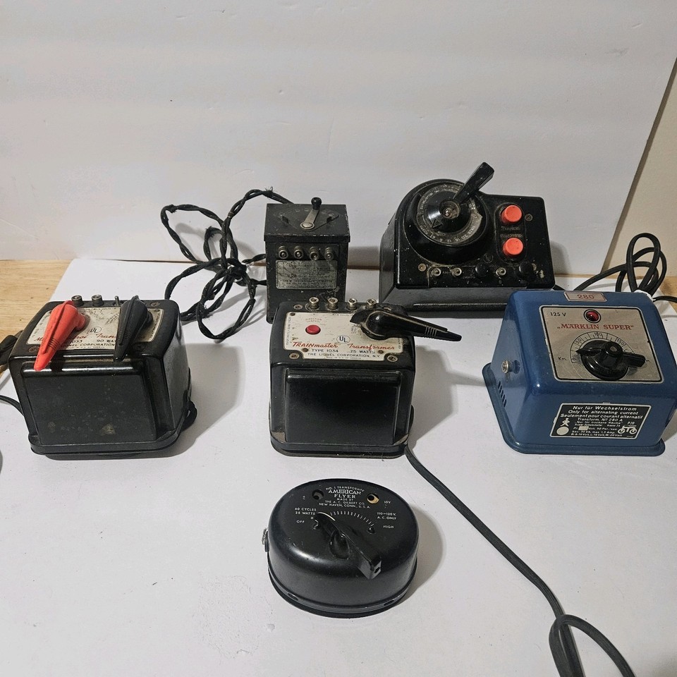 Lot 6 Vintage Model Train Transformer Lionel 1033 1034 Trainmaster ...