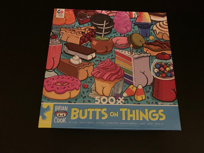 Brian Cook "Butts on Things" Sweet Cheeks - 500 Piece Jigsaw Puzzle | eBay