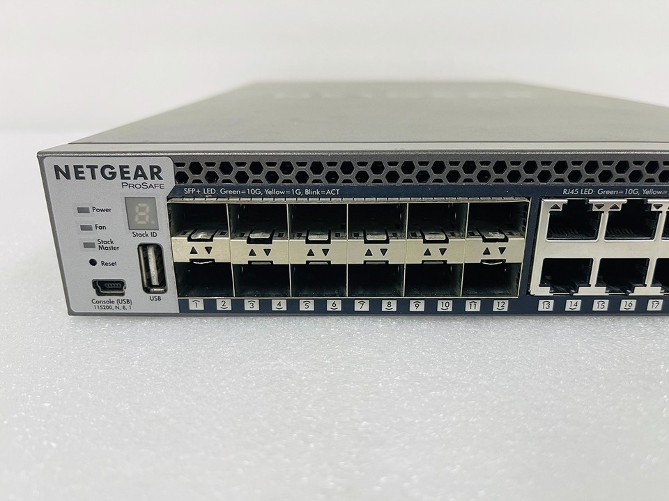 Netgear M4300-12X12F XSM4324S 12x10G SFP+ & 12x10G RJ45 Stackable ...