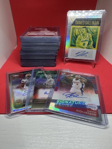 Lot of 40 Autograph Sports Cards – Baseball, Football, Basketball, UFC ...