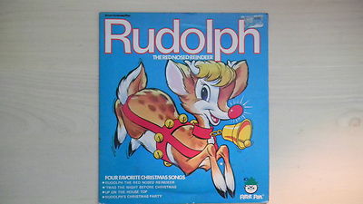 Peter Pan Records RUDOLPH The Red-Nosed Reindeer 45rpm EP 60s | eBay