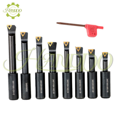 8 Pack 3/4" Shank Indexable Boring Bars 90 Degree Round Shank Boring ...