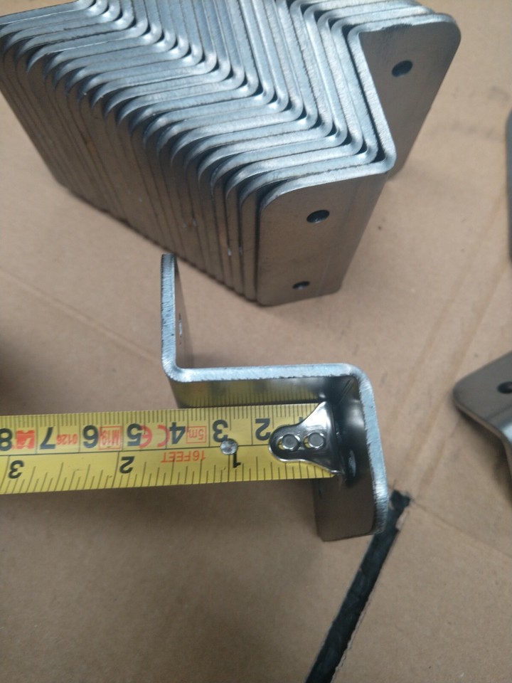 Z Shape" Brace Bracket Joist Timber fixing Plates 3mm decking fence 10 ...