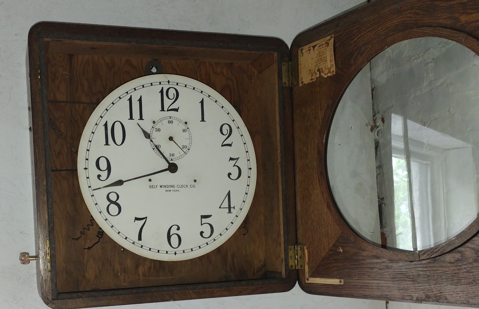 Self Winding Clock Co New York Gallery Wall Clock 21 Inches Square in ...