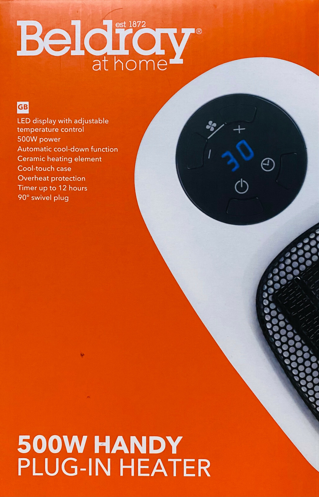 Beldray/Fine Adjustable Thermostat Heaters 500, 650, 1000,1200,1500 ...