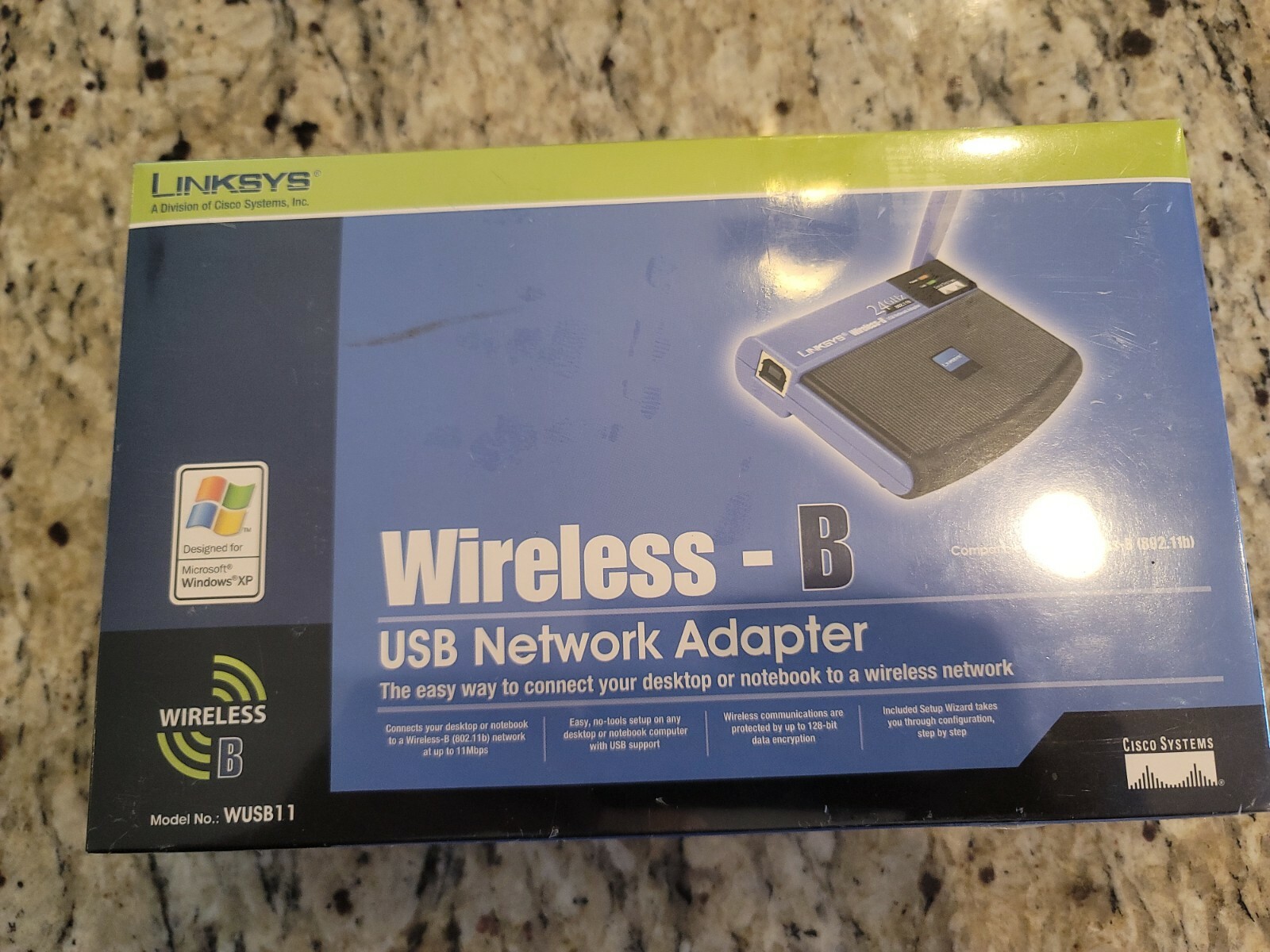 Linksys Wireless-B USB Network Adapter – WUSB11 - 802.11b 2.4GHz – New ...
