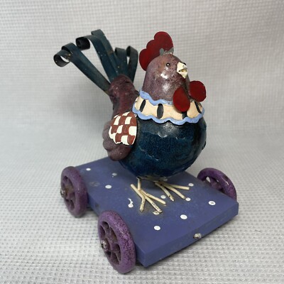 Vintage Ganz Rooster Metal Pull Toy - Super Cute. (Needs New Pull ...