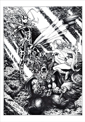 Sergi Domenech - Thor vs Hela - Original Drawing | eBay