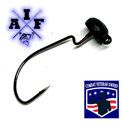 25ct NED RIG JIG HEADS Weedless 1/0 Victory EWG Hook (Choose Weight and ...