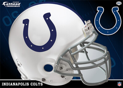 Indianapolis Colts Helmet Logo Fathead Tradeable 2009 NFL H14 | eBay