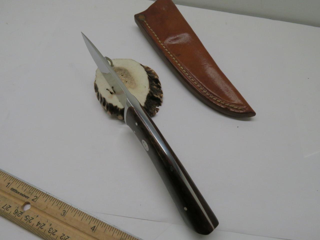 TED M. DOWELL FULLY INTEGRAL DROP POINT GORGEOUS AMBOYNA BURLWOOD SUPER ...