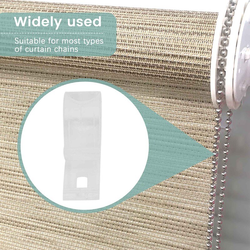 8Pcs Curtain Clear P Clips Hook,Roller Blind Clips Child Safety Chain ...