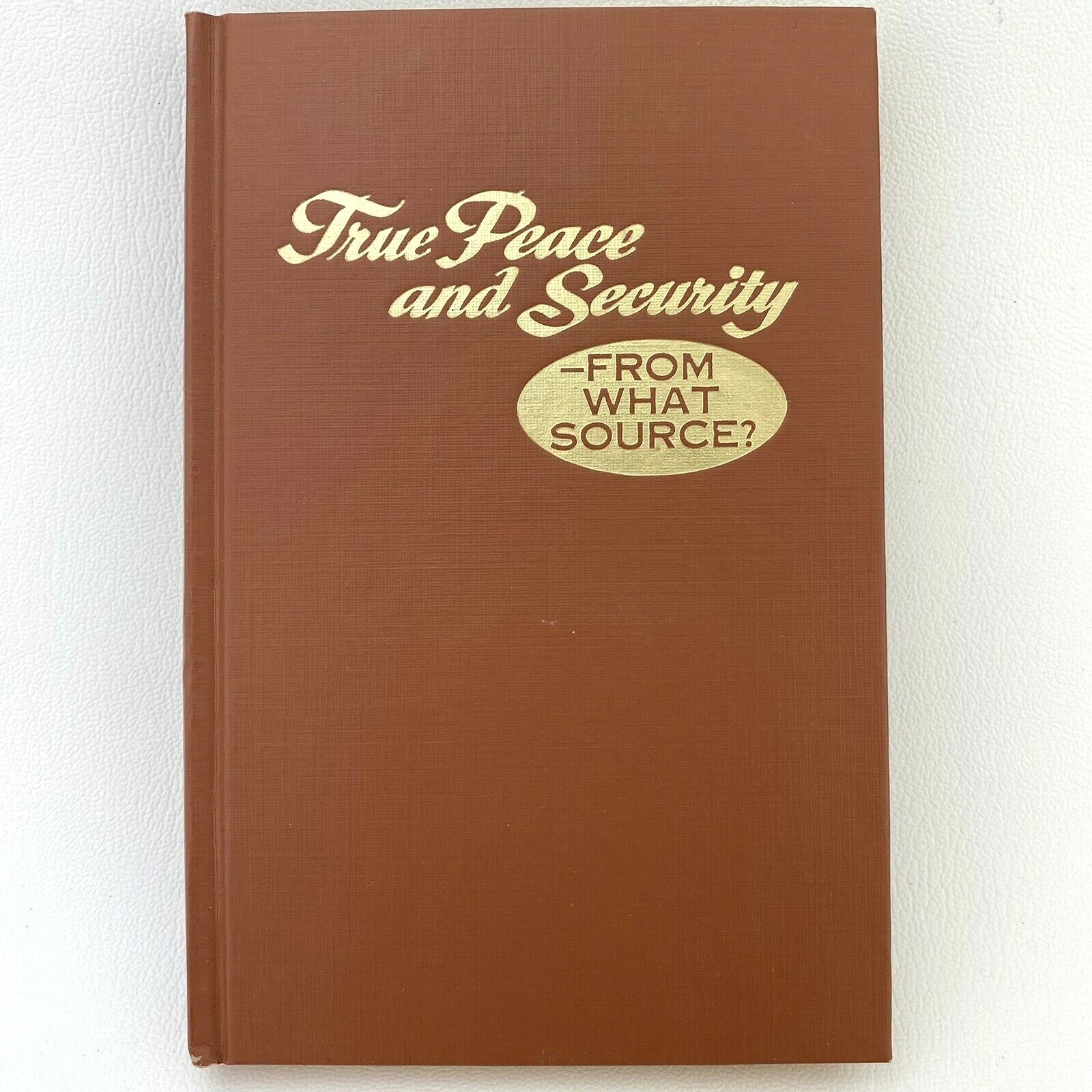 True Peace and Security Jehovah's Witness Watch Tower Bible & Tract 1st ...