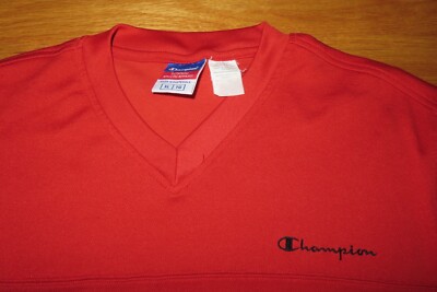 Vintage Champion Label - CHAMPION Script Logo (LG) V-Neck Jersey | eBay