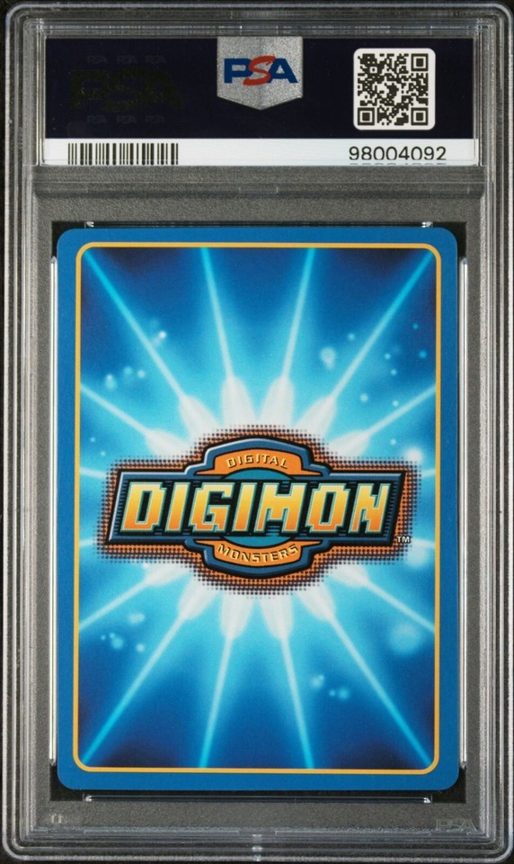 PSA 8 DIGIMON DIGI-BTL Gatomon Series 1 First Edition 2000 #B0-15 NEAR ...