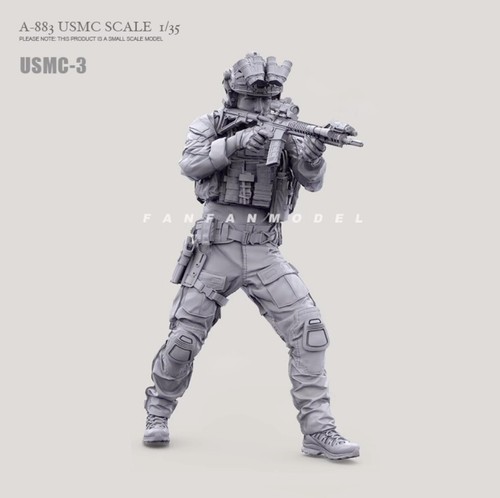 1/35 resin figures model One USMC-3 soldier from the US Marine Corps ...
