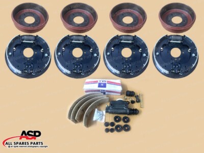 Set of New Brake Assembly 11" FITS JEEP 67-75 CJ-5 JEEPSTER COMMANDO ...