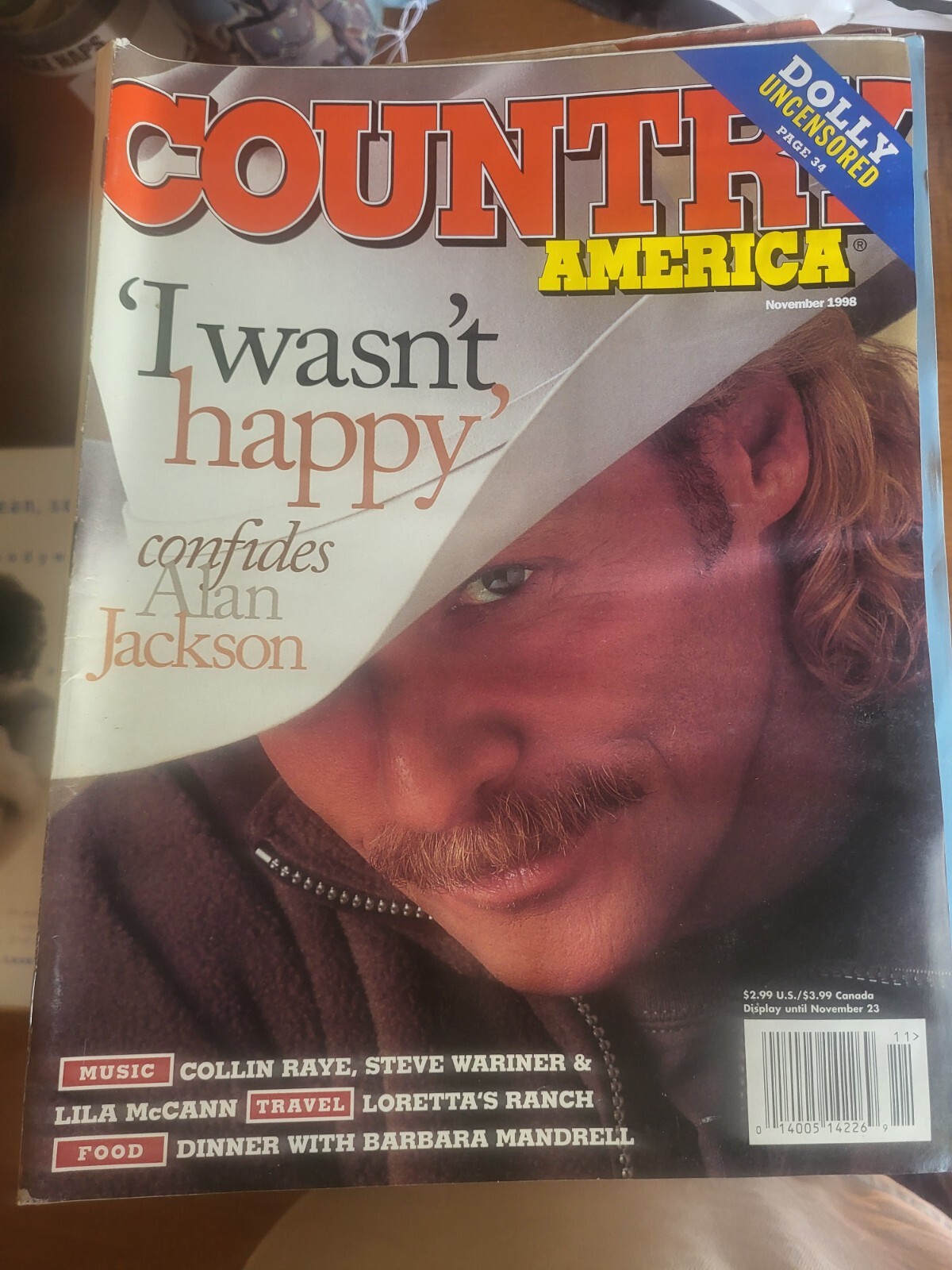 Country America Magazine Alan Jackson November 1998 Dolly Parton ...