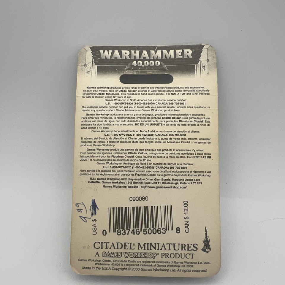 Warhammer 40l 40,000 Chaos Terminator w/Autocannon Pack New Old Stock ...