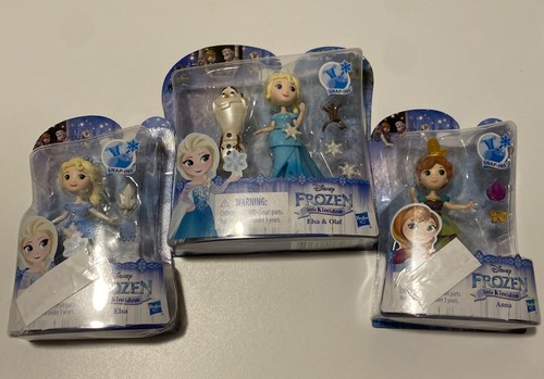 Hasbro Disney Frozen Little Kingdom Figures - Anna, Elsa, Olaf Lot ...