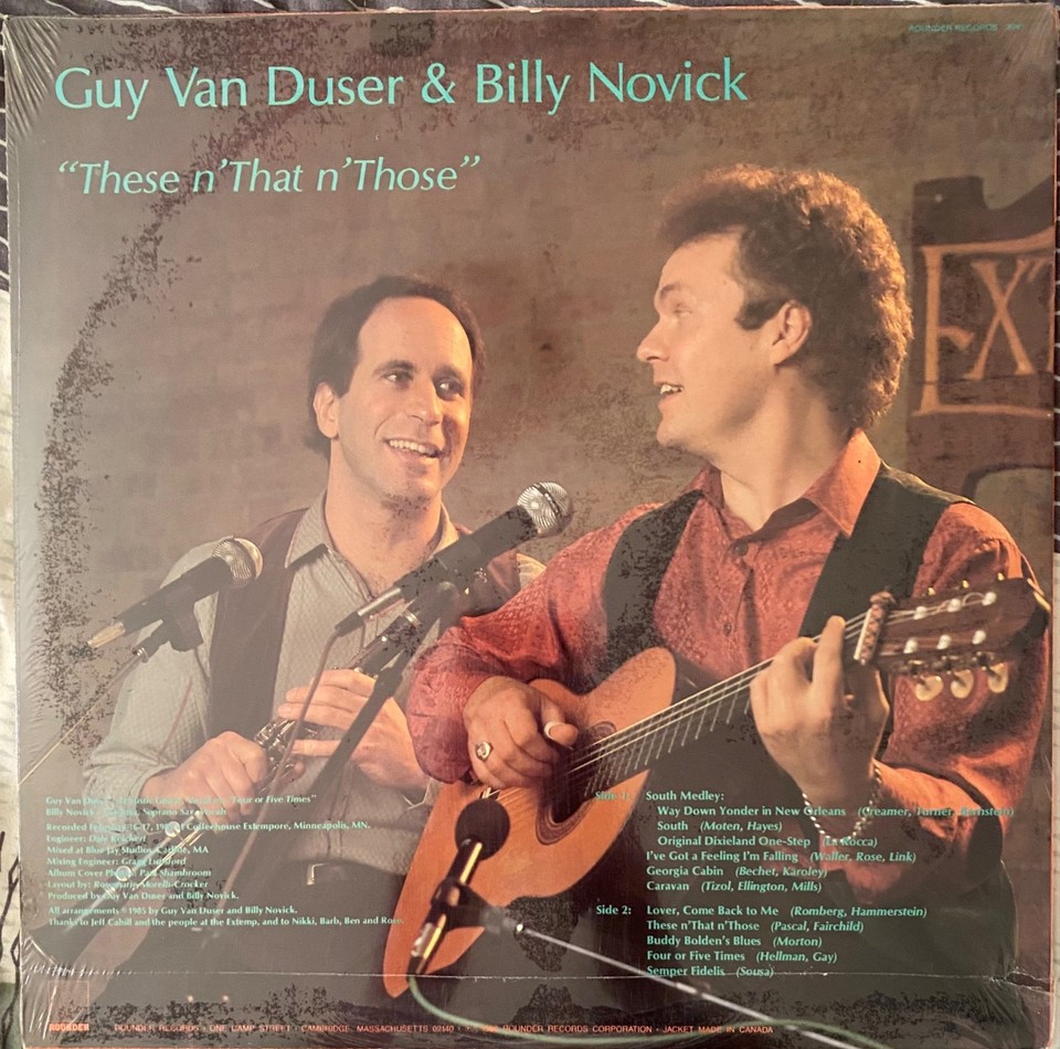 Van Duser/Novick-These, That, Those-Rare 1986 jazz LP-Sealed-Rounder | eBay