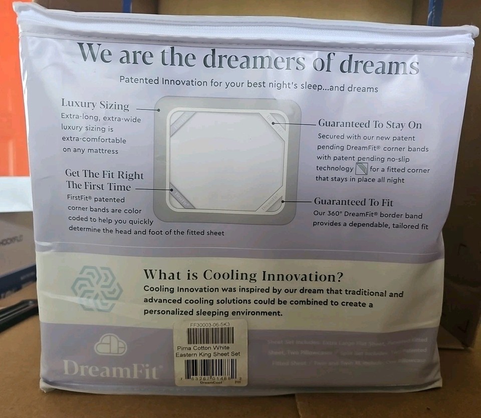 King Soft Linen DreamFit DreamCool™ 100% Pima Cotton Sheet Set | Silky ...