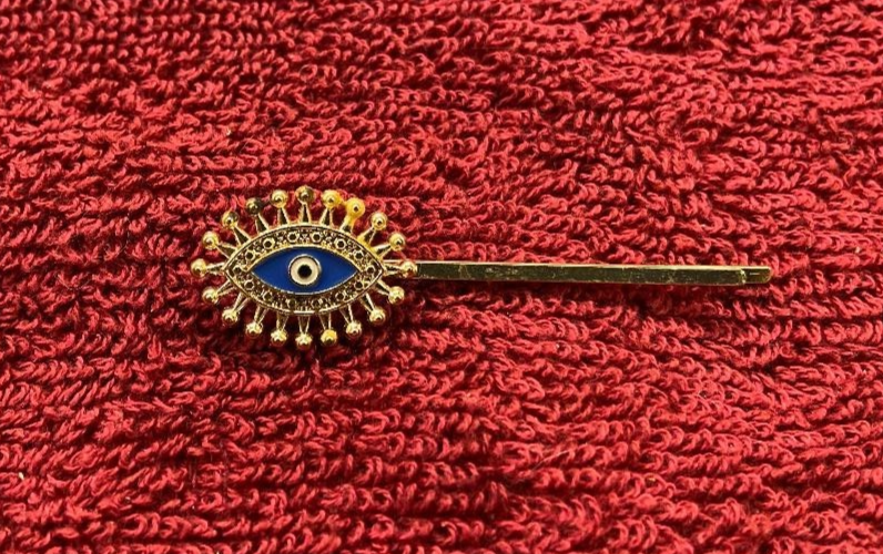 Evil Eye Hair Gold Colored Bobby Pin B13 | eBay