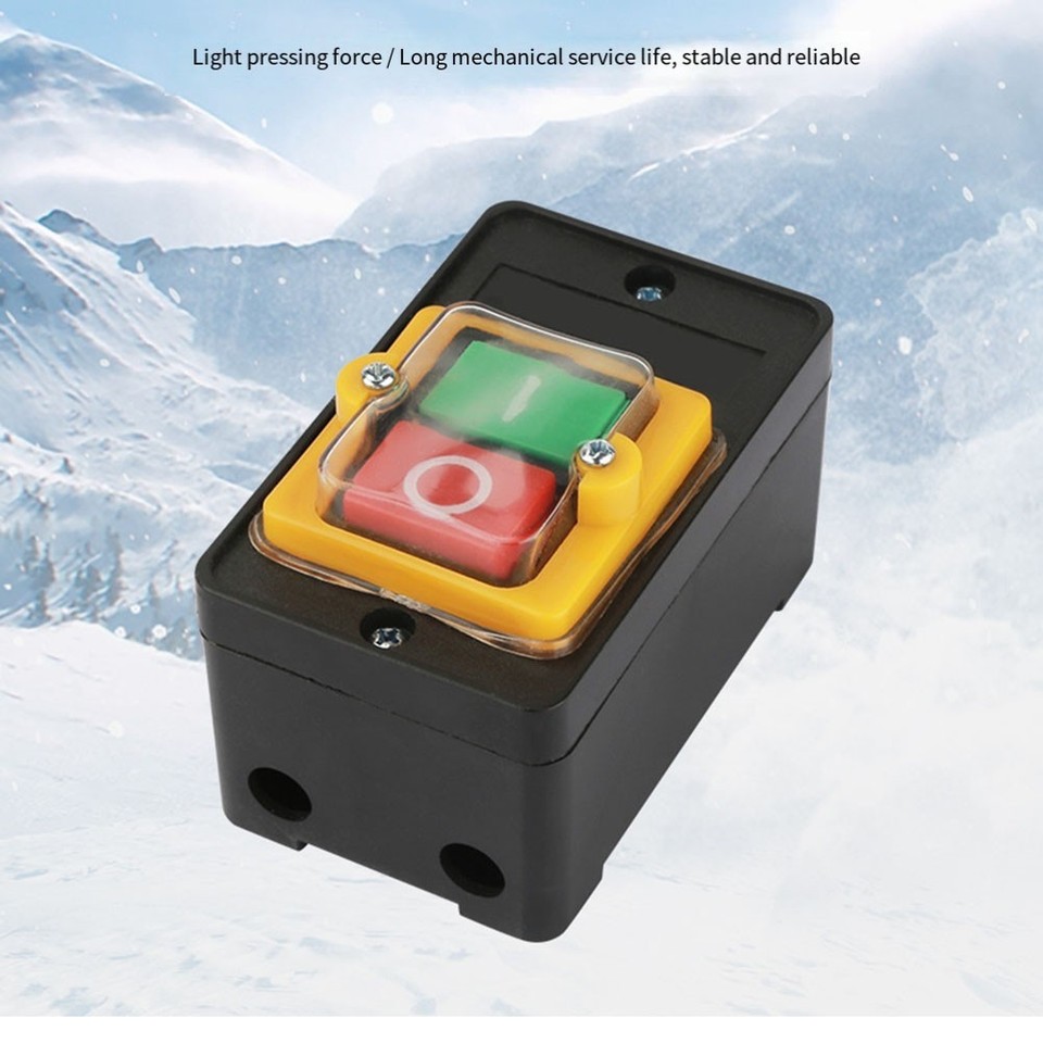 2PCS KAO-5H 220V 10A Latching Push Button Switch for Machine On Off ...