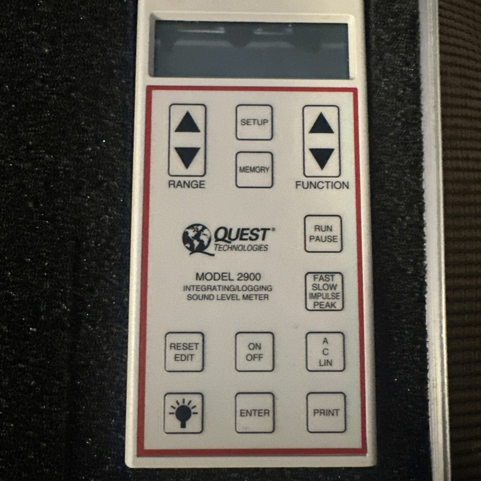 Quest Technologies 2900 Integrating Logging Sound Level Meter for OB ...