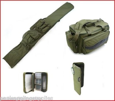 Carp Fishing Padded Rod Holdall Carryall Bag Rig Wallet Keepnet Bag Pva ...
