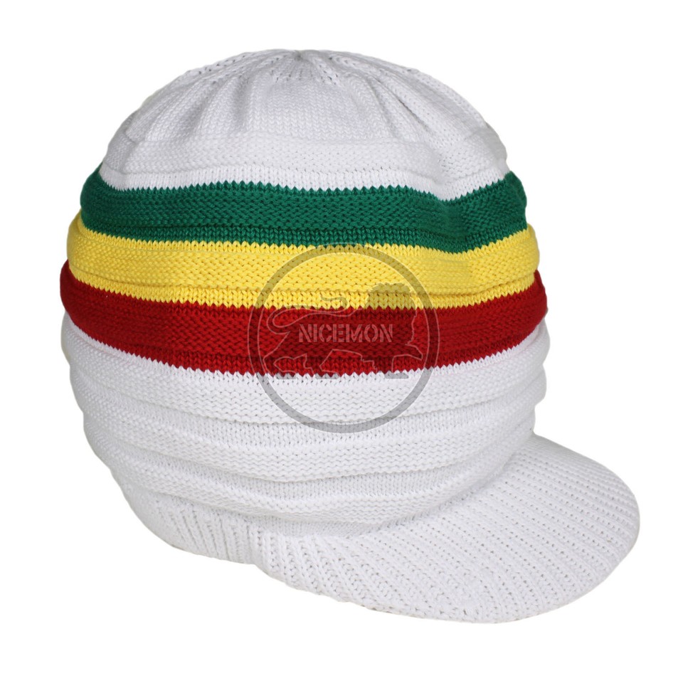 Jamaica Rasta Roots Africa Rastafari Marley Short Crown Hat Cap 100% ...