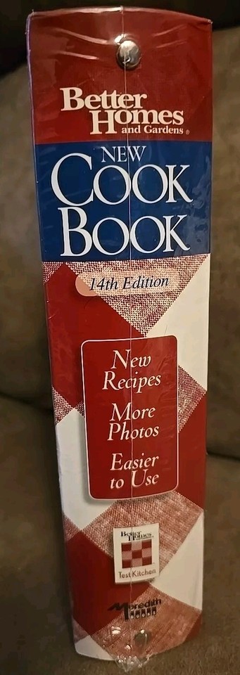 Better Homes And Gardens New Cookbook Red Plaid Ring Binder 14th Ed ...
