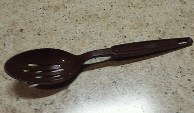 Vintage EKCO Plastic/Nylon Serving Spoon Light Brown Color - USA Made ...