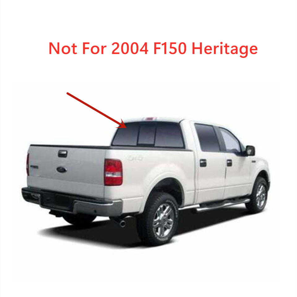 Fits 2004-2014 Ford F150 Rear Back Manual Slider Window Glass Free ...