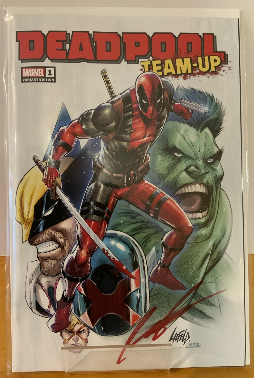 Deadpool Team Up #1 Rob Liefeld Creations Signed W/ Signed COA. Sealed ...