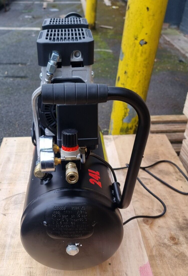 Bimson Power 24L Oil-Free 8 bar Portable Lightweight Workshop DIY Air Compressor | eBay UK