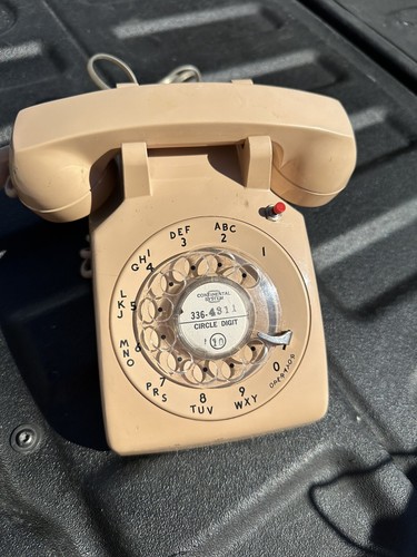 Vintage Beige/peach Rotary Dial Telephone -Classic Model 500 Phone 12 ...