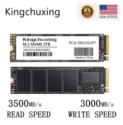 Kingchuxing M.2 2280 SSD 128GB 256GB 512GB 1TB NVMe PCIe 3.0 X 4 PC ...