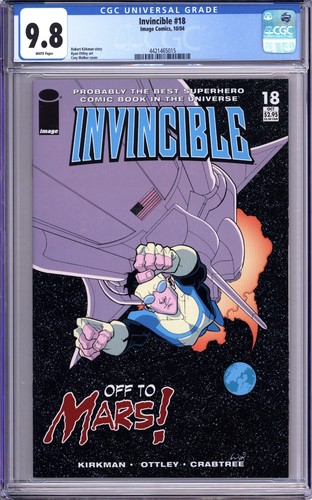 Invincible #18 CGC 9.8 NM/MT white pages near mint Image comics ...
