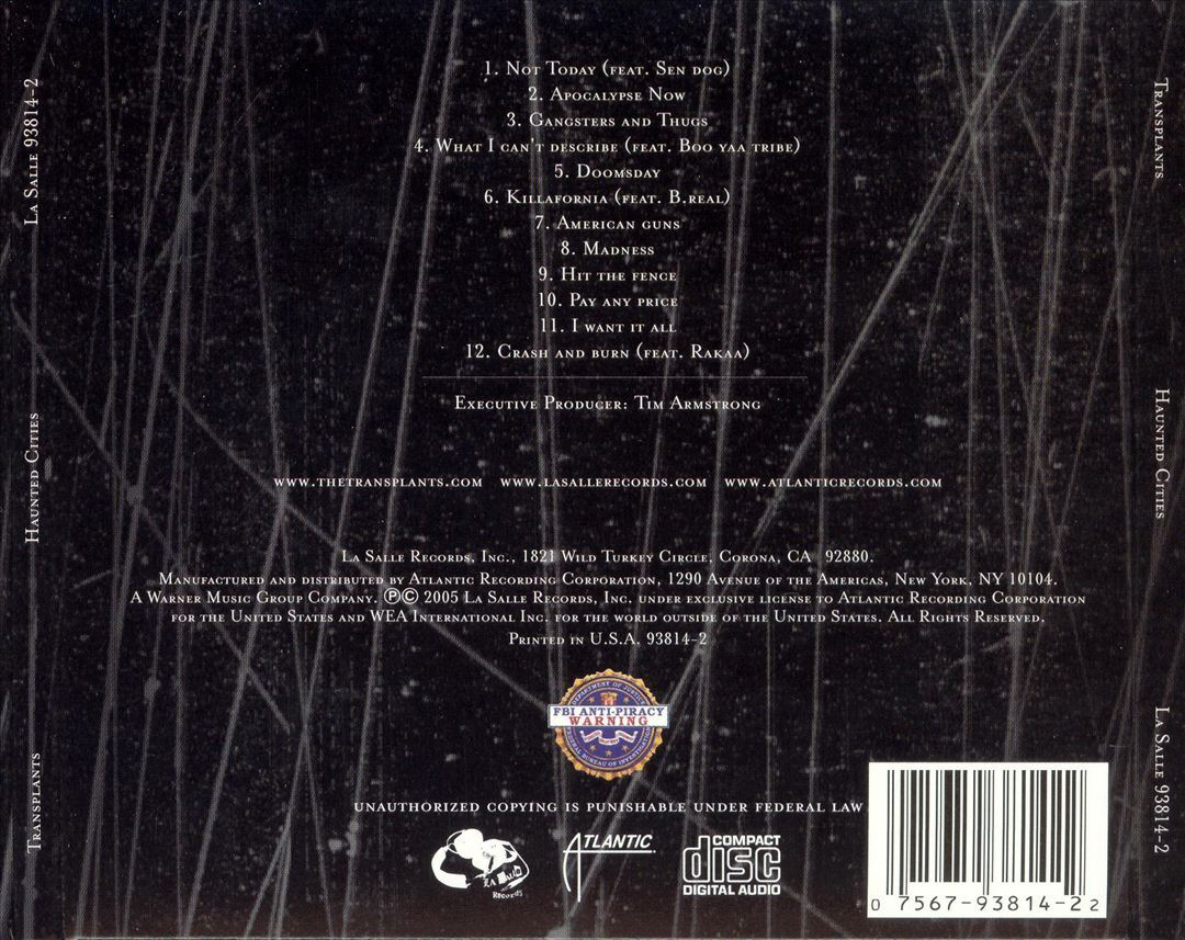TRANSPLANTS - HAUNTED CITIES [PA] NEW CD 75679381422| eBay