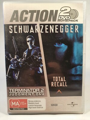 Terminator 2 Judgement Day & Total Recall DVD Region 4 Arnold ...