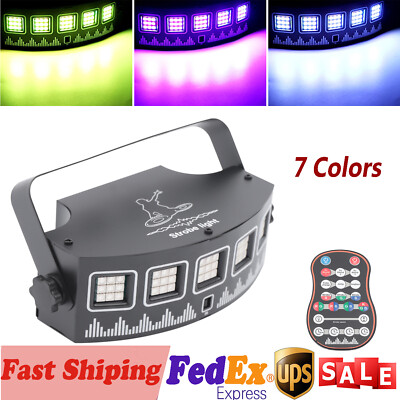 7 Color LED Show Lighting 45 Beads Lights DJ Disco Party Bar Stage ...