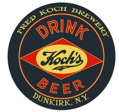 Koch's Beer of Dunkirk, New York NEW Sign 28" Dia. Round AMERICAN STEEL ...