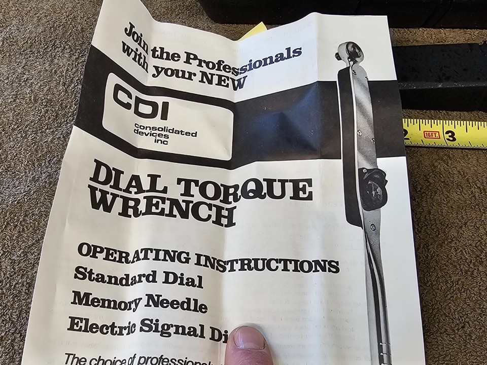 CDI Dial Torque Wrench Gauge 0-600 Inch Pounds In/lb 6002DI Owned By ...