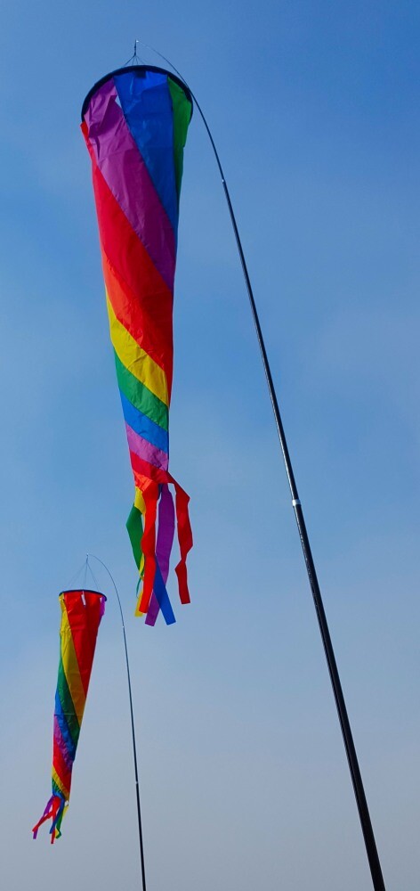 Wind Sack Spiel Turbine Socke Richtung Regenbogen Fahne Bunt Garten ...