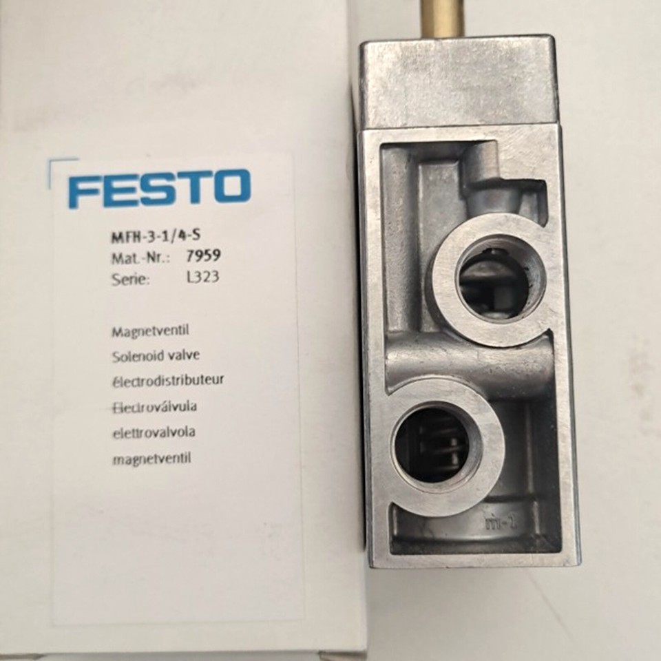 New In Box FESTO MFH-3-1/4-S 7959 Solenoid Valve 230VDC 240VAC | eBay