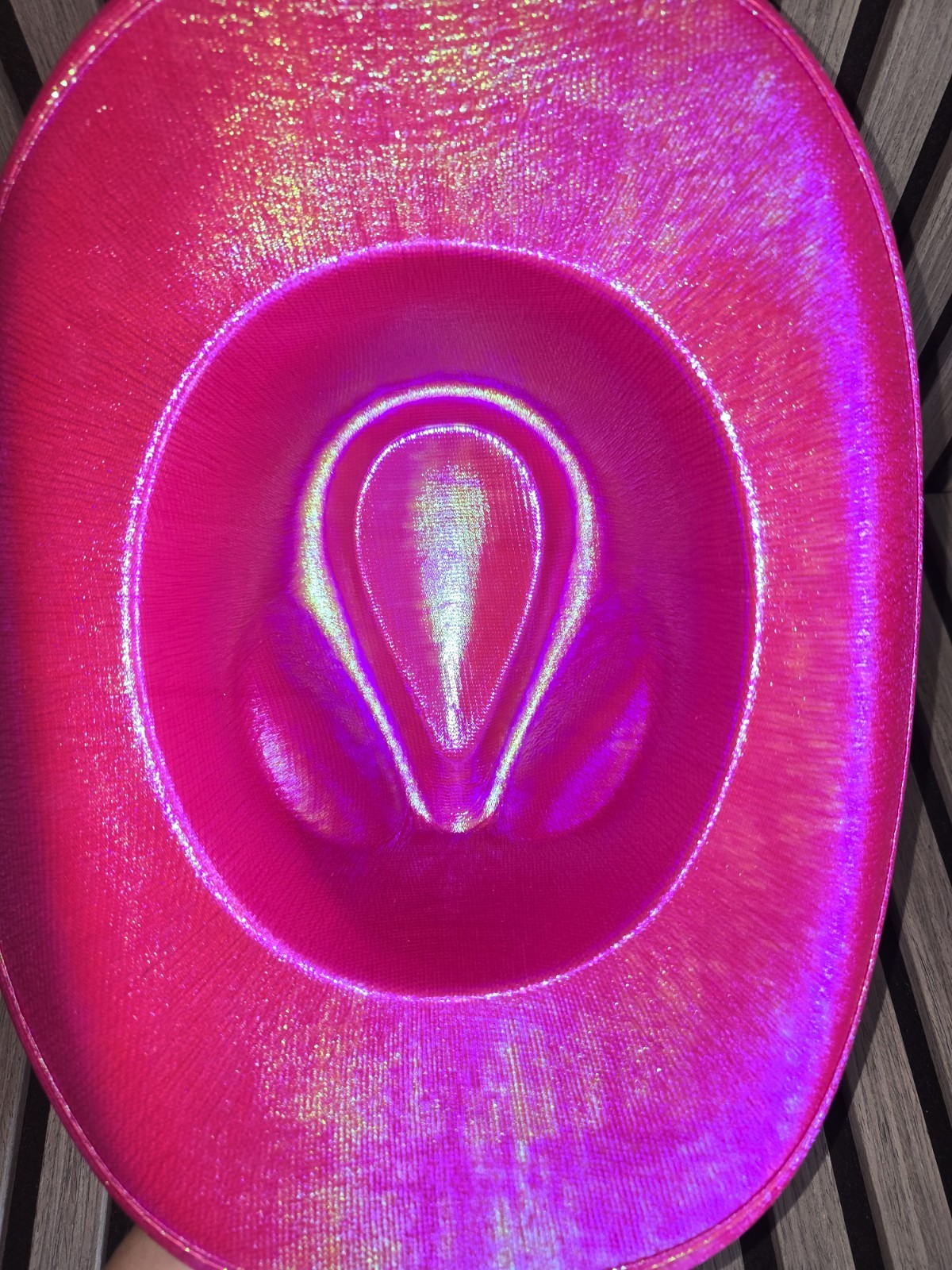 Iridescent Pink Cowboy/Western Hat Fancy Dress Costume, Cowboy ...